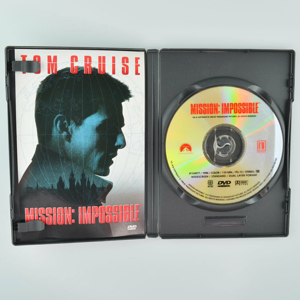 Mission: Impossible (DVD, 1998, Wide and Full Screen) Tom Cruise, Jon ...
