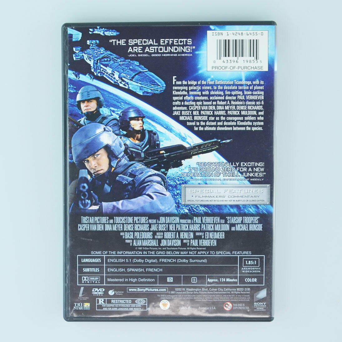 Starship Troopers (DVD, 2007) Casper Van Dien, Dina Meyer, Denise Rich ...