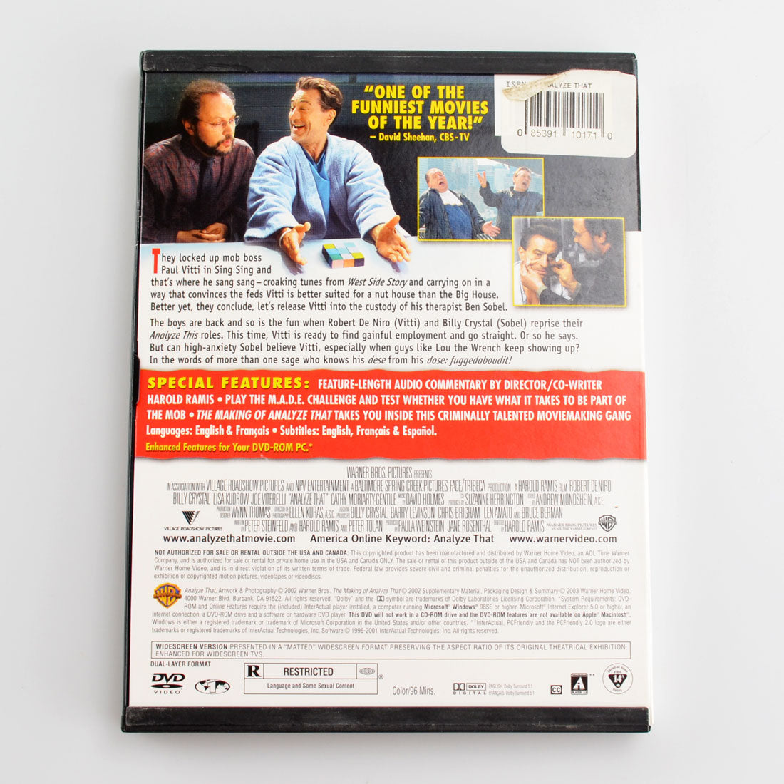 Analyze This Dvd