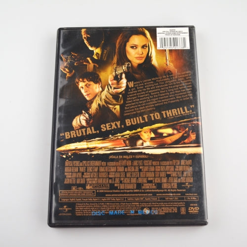 Wanted (DVD, 2008, Fullscreen) Angelina Jolie, James McAvoy, Morgan Fr ...