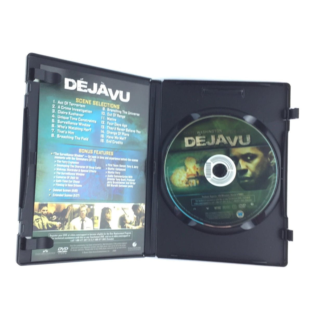 Deja Vu (DVD, 2007) Denzel Washington, Val Kilmer, Paula Patton – Rusty ...