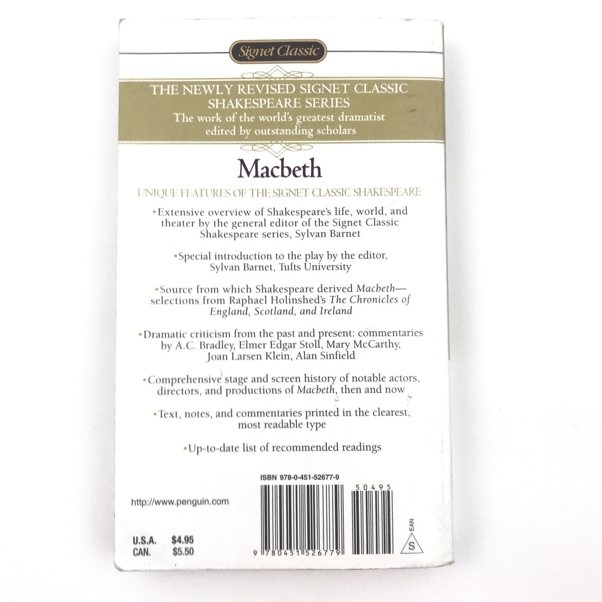 Macbeth by William Shakespeare - Signet Classics (B) – Rusty Gold Resale